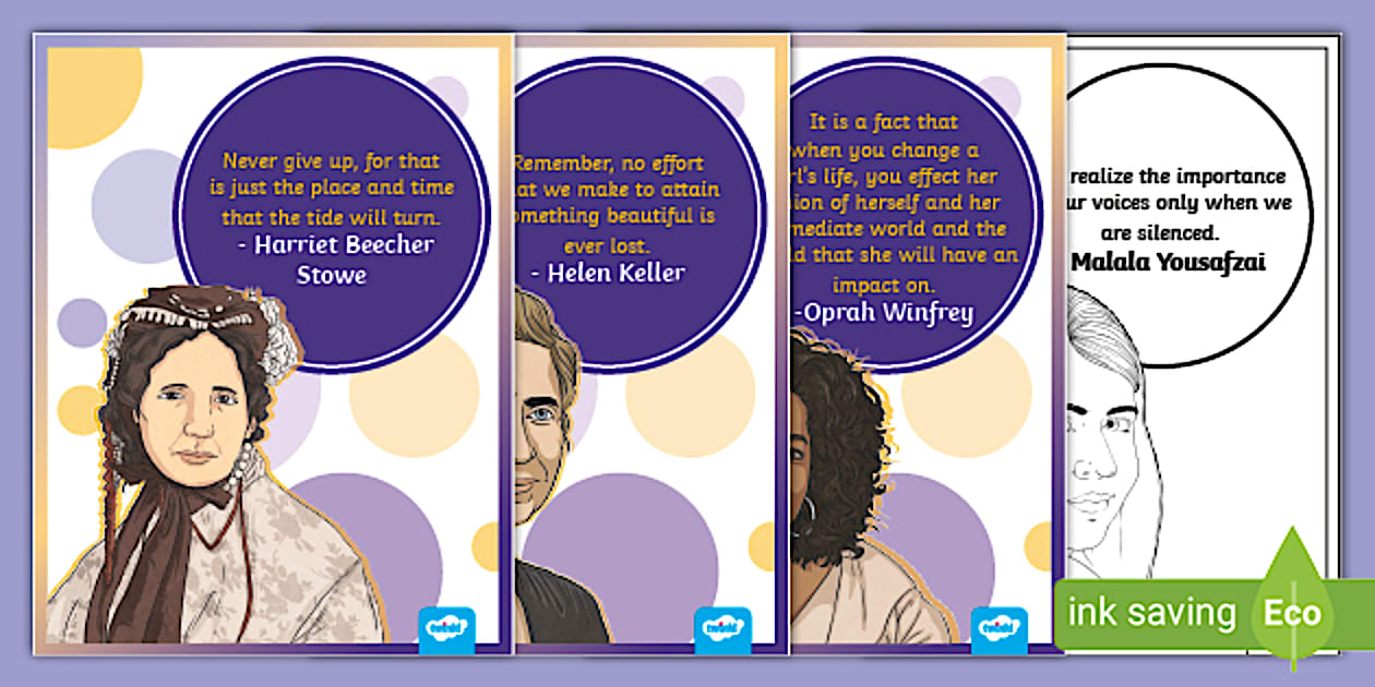 Famous Women’s Quotes Posters | Printable Resource