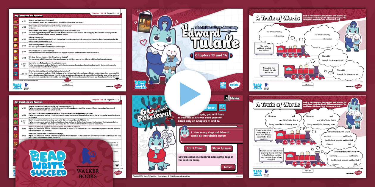 FREE! - The Miraculous Journey of Edward Tulane Whole-Class Guided Reading