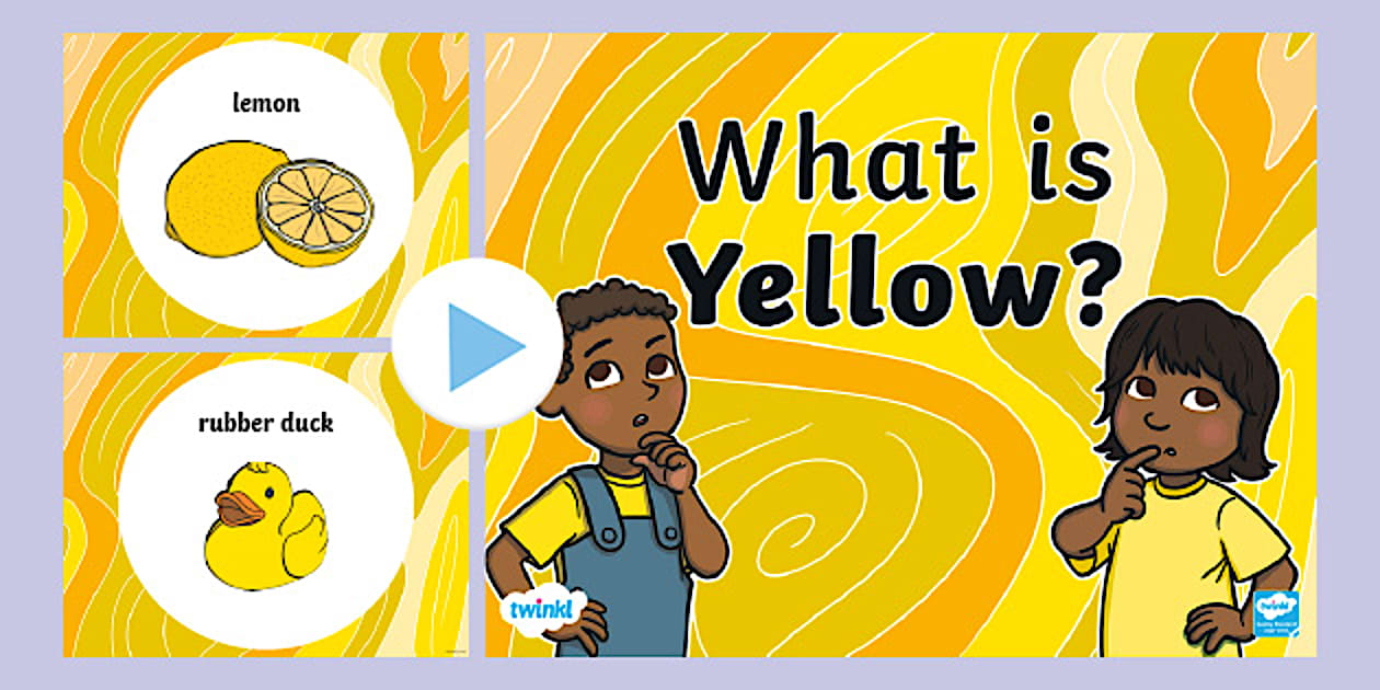 What is Yellow Colour PowerPoint - Twinkl