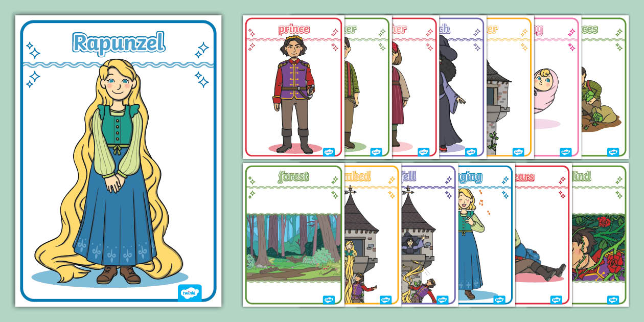 Rapunzel Display Posters (teacher made) - Twinkl