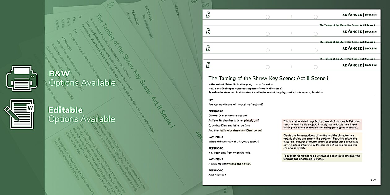 The Taming of the Shrew: Key Scenes - Act II Scene i