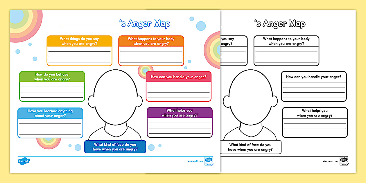 Anger Map Activity | Health Education | Twinkl - Twinkl