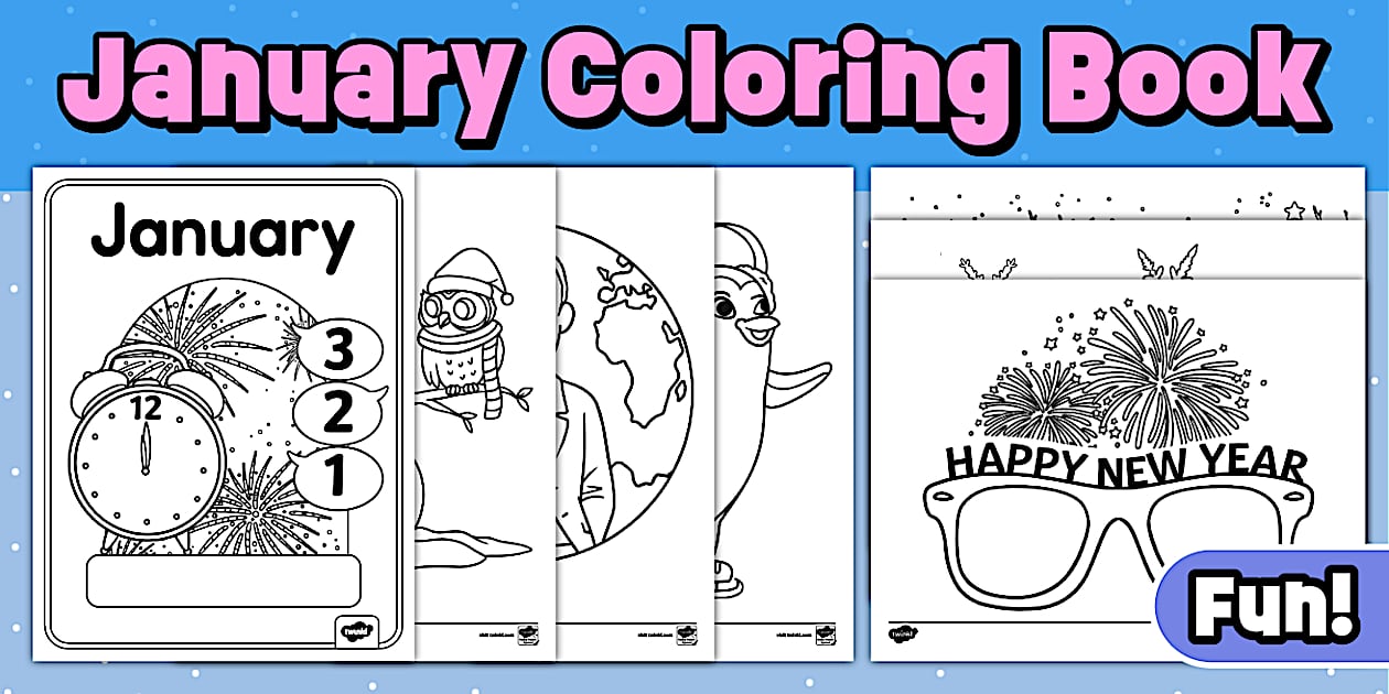 January Coloring Book | Coloring Pages