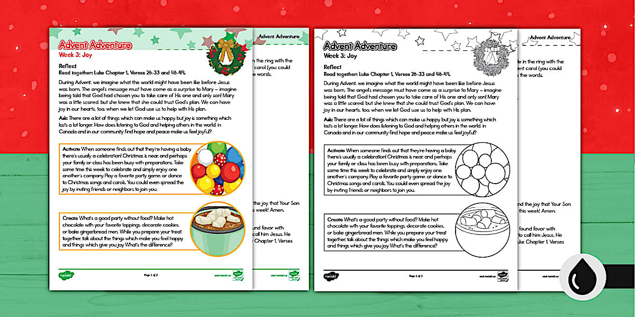 Canada Advent Scripture Week 3-Joy (Teacher-Made) - Twinkl