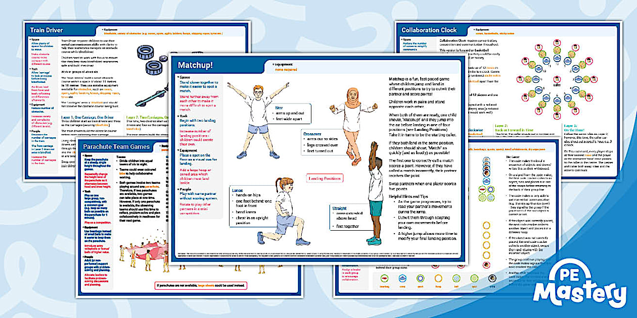 PE Mastery KS2 - Teamwork and Communication Activities in PE