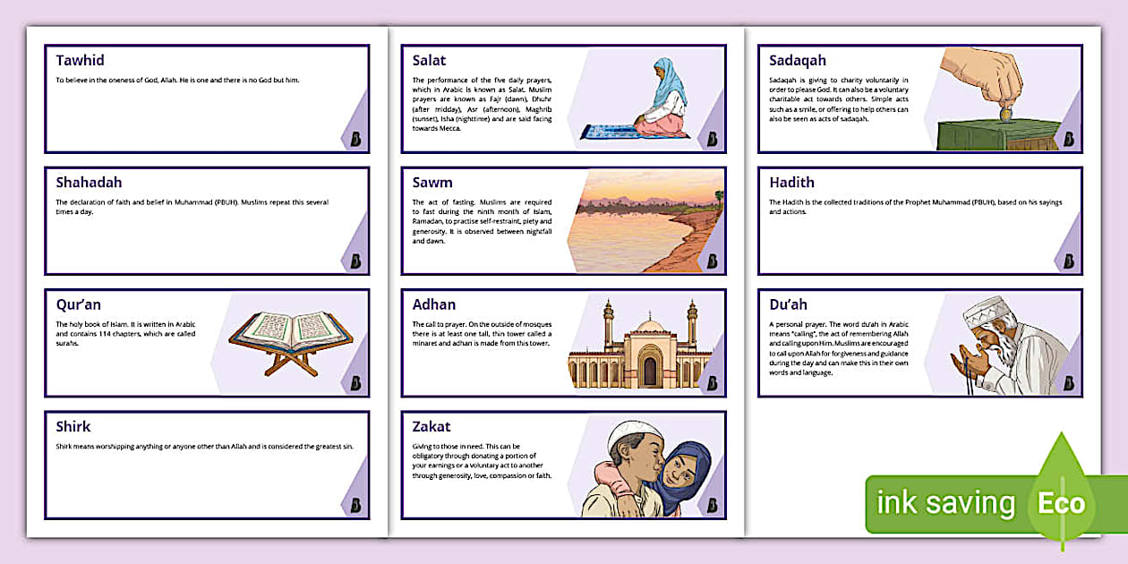 islam, hajj, muslim, sawm, shirk, mosque, Qu'ran - Twinkl