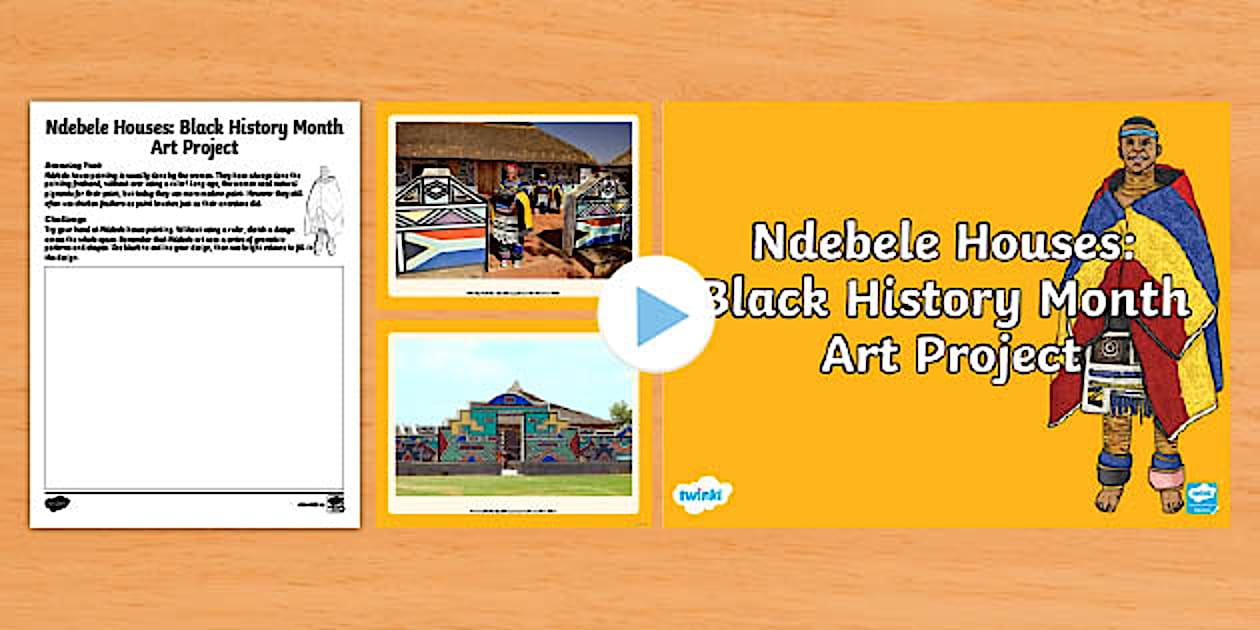 Ndebele Houses - Black History Month Art Project - Twinkl