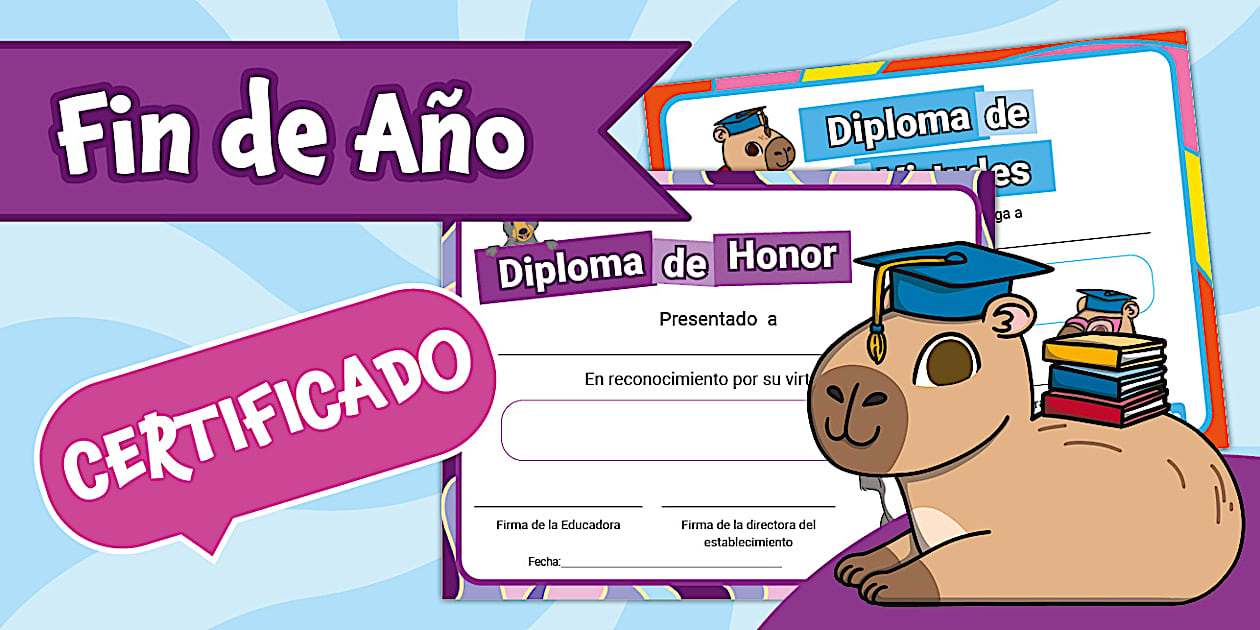 Certificado de Fin de Año
