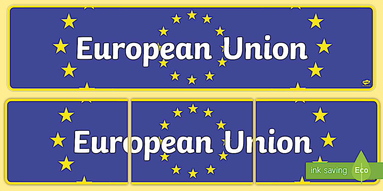 European Union Display Banner (teacher made) - Twinkl