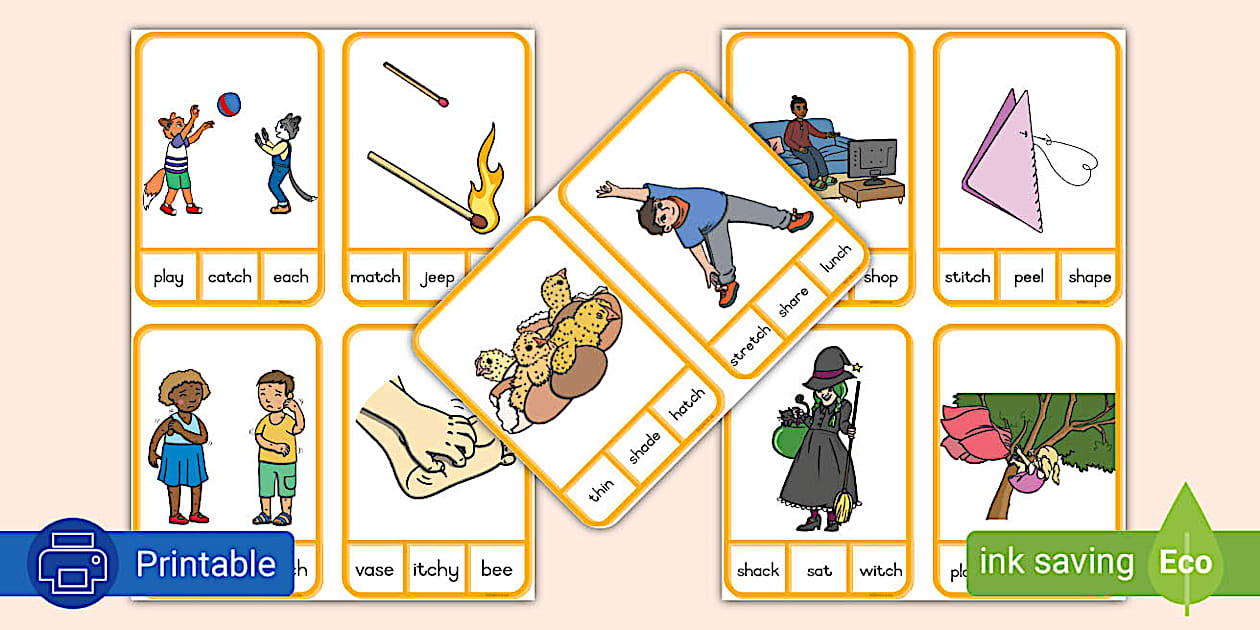 Grade 2 Phonics: -tch sound peg card activity (teacher made)