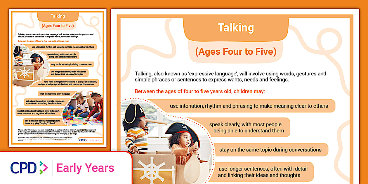 Talking (Ages 4-5) | EYFS CPD | Twinkl (teacher made)