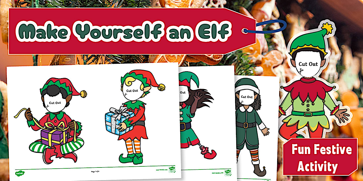 Elf Yourself Christmas Craft Activity | Primary Resources