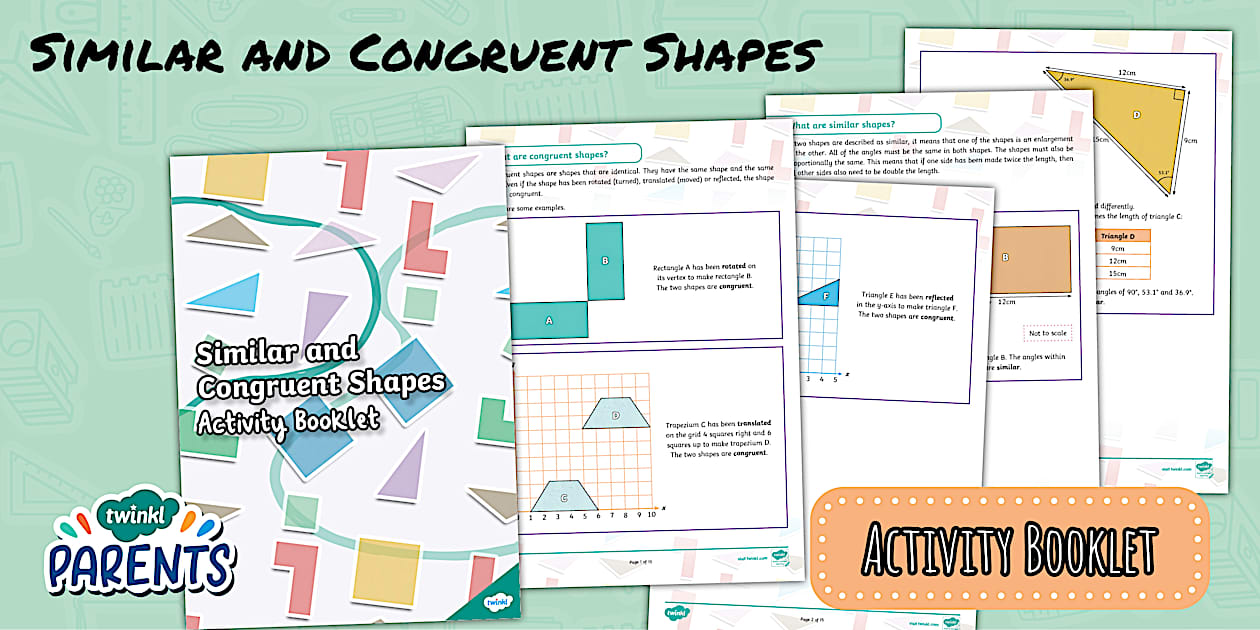 Similar and Congruent Shapes Activity Booklet