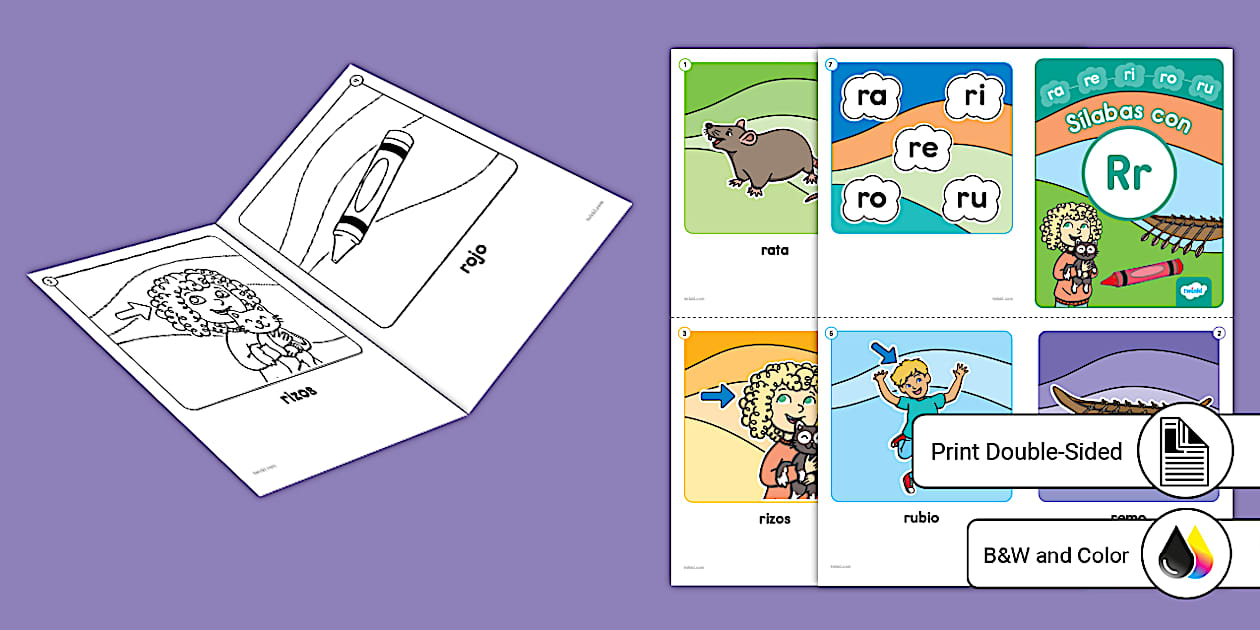 Libros fonéticos - Sílabas con Rr (Hecho por educadores)