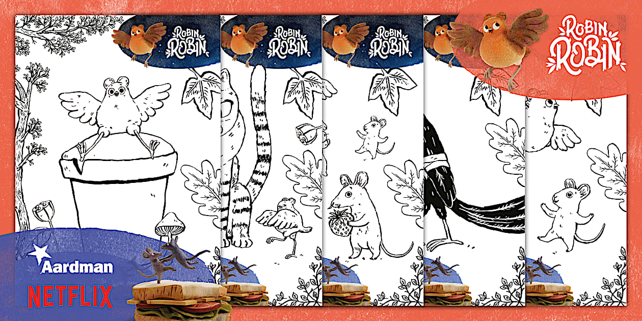FREE! - Robin Robin Colouring Pages | Printable | Twinkl