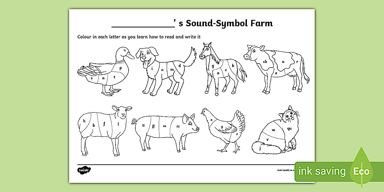 Sound-Symbol First Sounds Farm (teacher made) - Twinkl