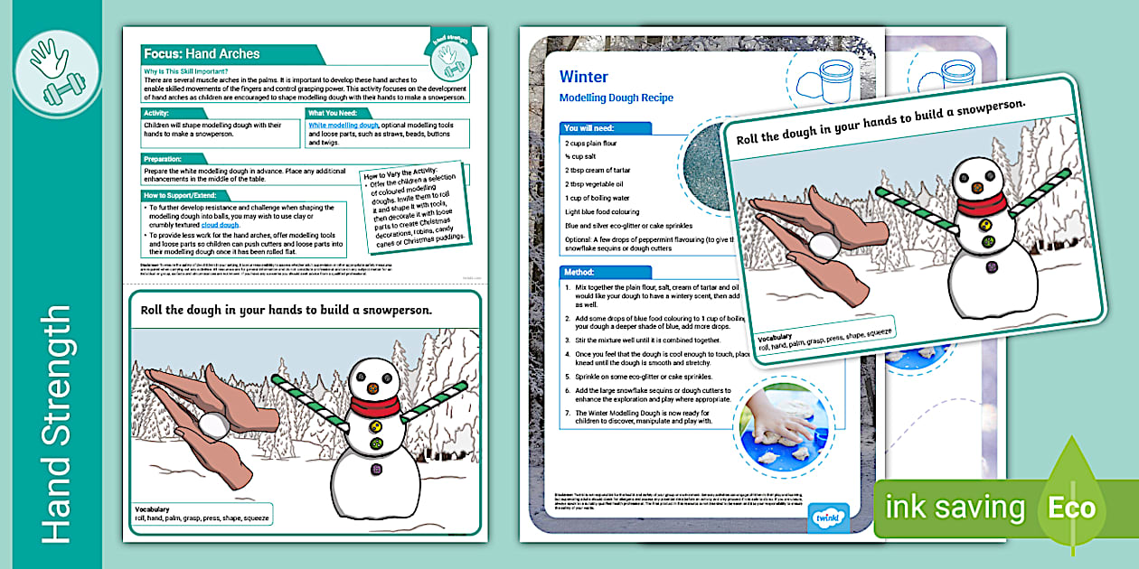 Winter Fine Motor Skills Hand Strength Activity | Twinkl