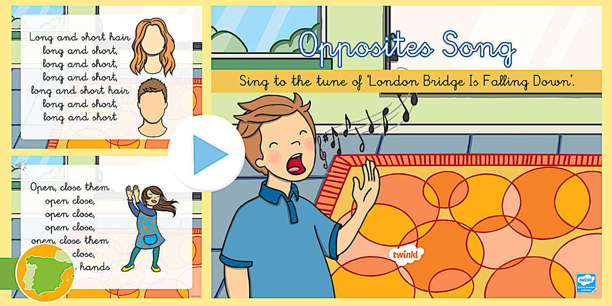Presentación: Nursery Rhyme - Opposites Song - Twinkl