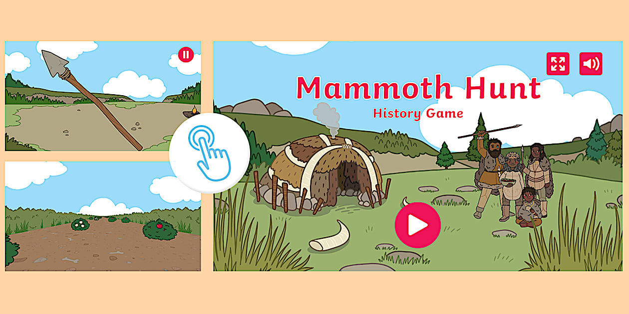 Mammoth Hunt: History Game | Twinkl Go! (teacher made)