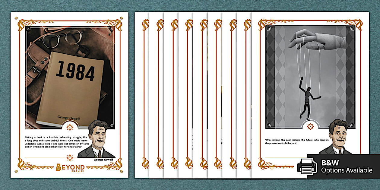 George Orwell Poster Pack (teacher made) - Twinkl