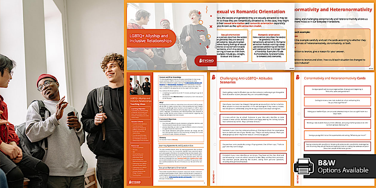 LGBTQ+ Allyship and Inclusive Relationships Lesson Pack