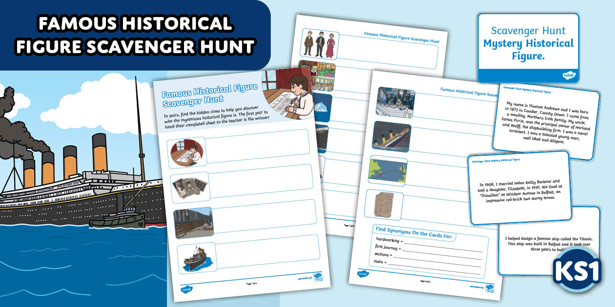 KS1 Thomas Andrews Scavenger Hunt Activity