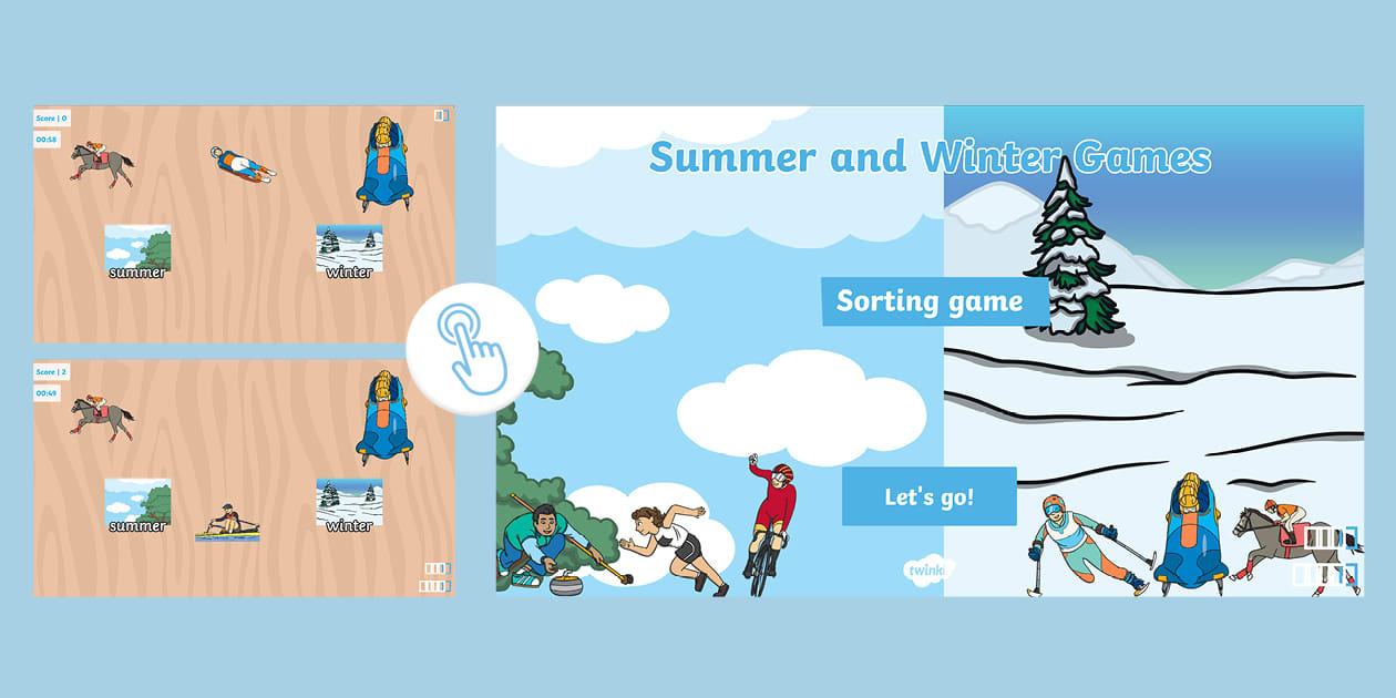 Summer and Winter Games Interactive Sorting Activity