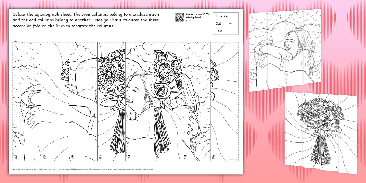 KS2 Valentine's Day Agamograph - Twinkl Art (teacher made)