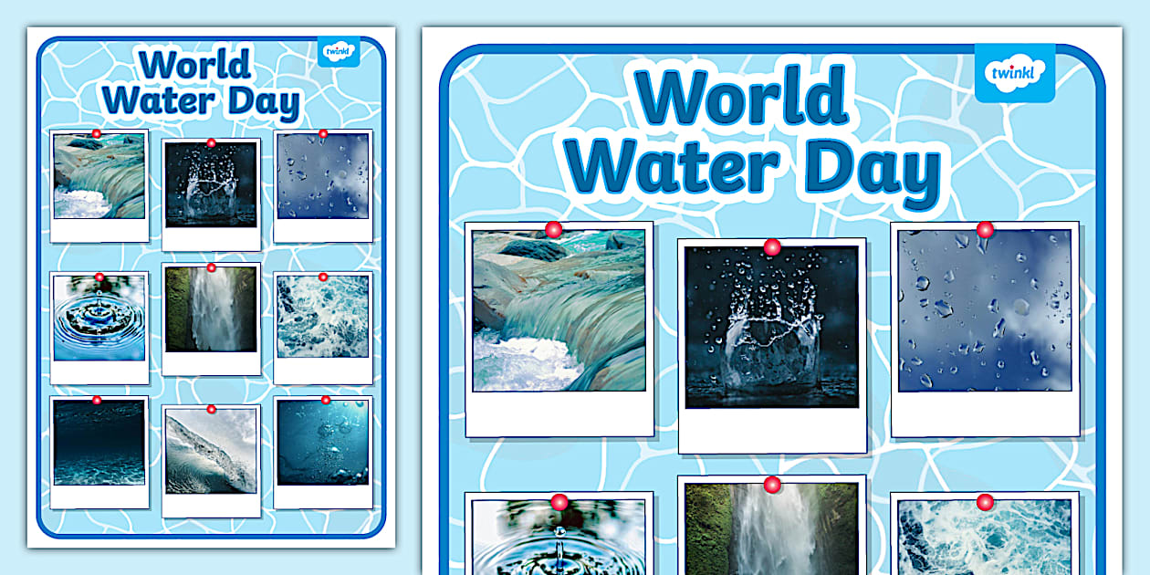 World Water Day Photo Display Poster (teacher made) - Twinkl