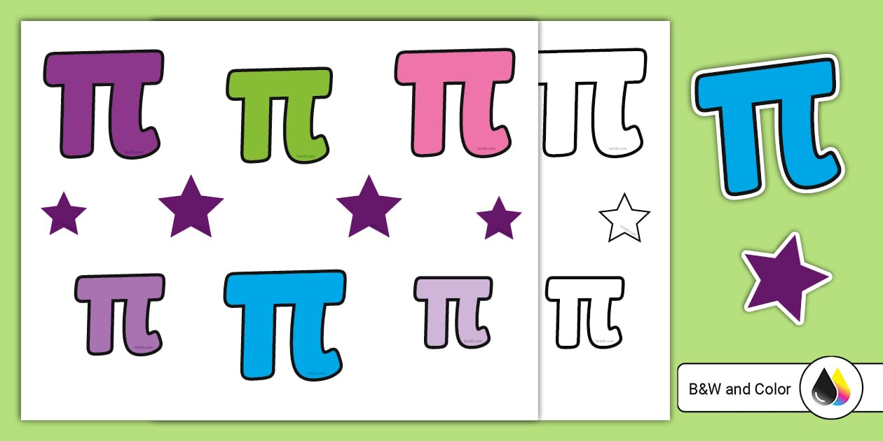 Sweet as Pi Bulletin Board Cutouts (teacher made) - Twinkl