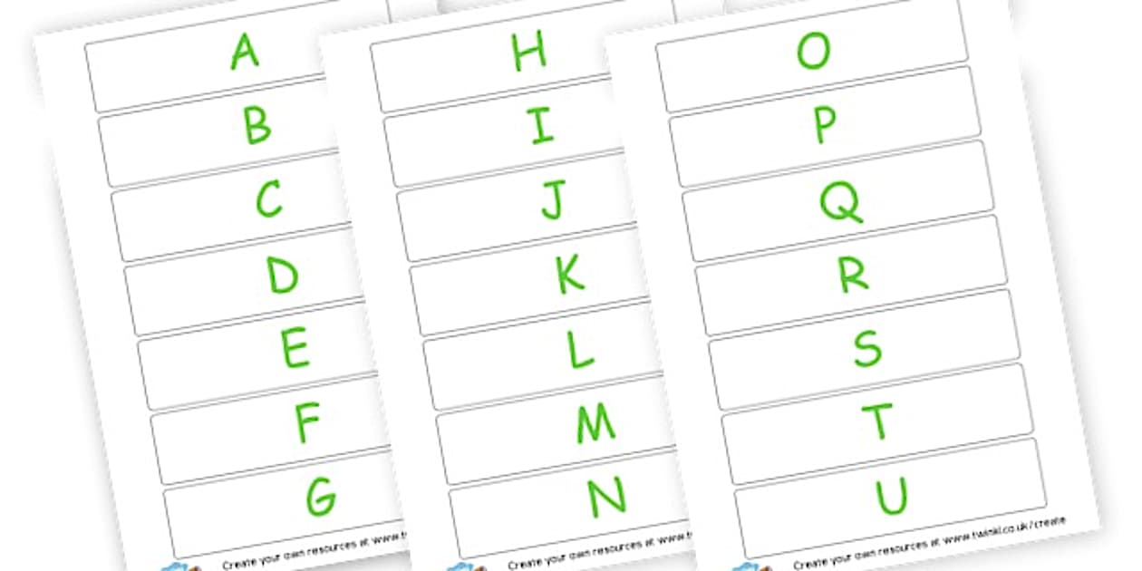 Upper Case Letters Cards (Teacher-Made) - Twinkl