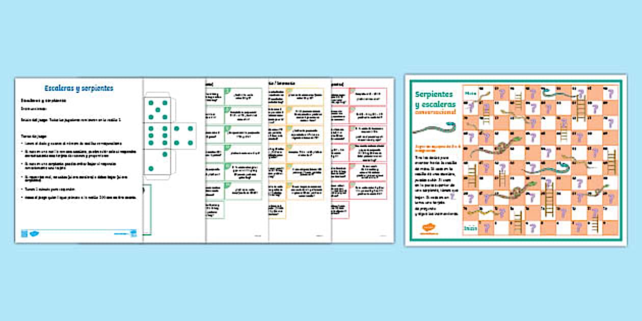 Juego de Funciones Lineales: Serpientes y Escaleras - Twinkl