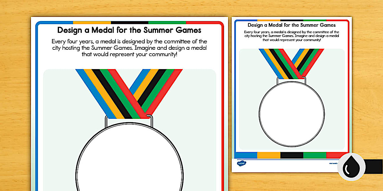 Design a Medal for the Summer Games (teacher made) - Twinkl