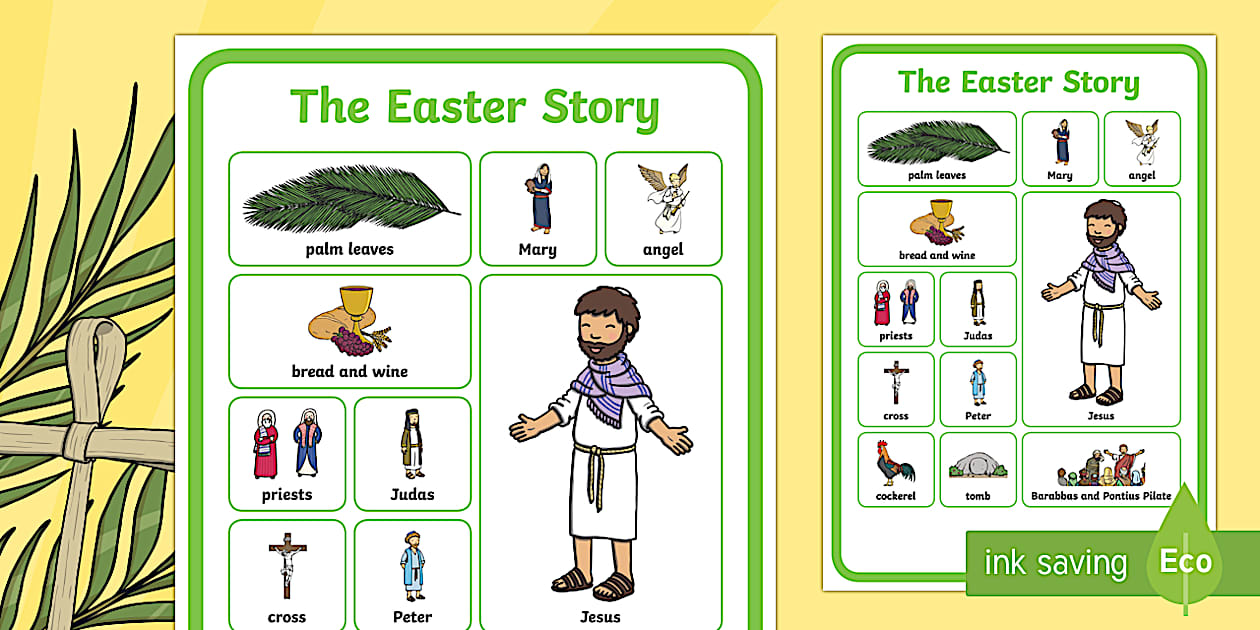 Editable The Easter Story Word Grid (teacher made) - Twinkl