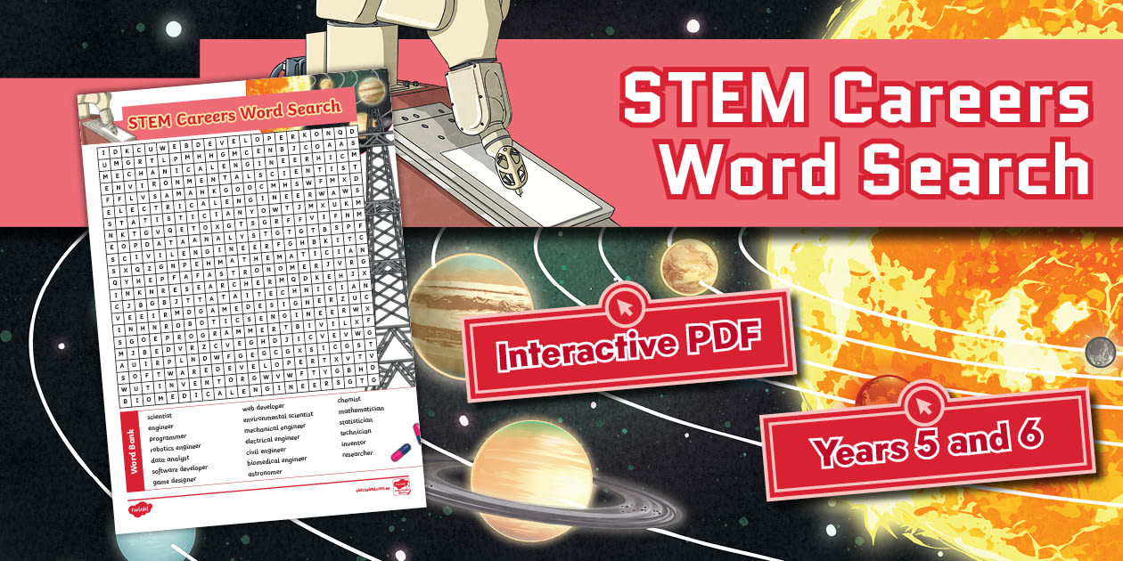 STEM Careers Word Search