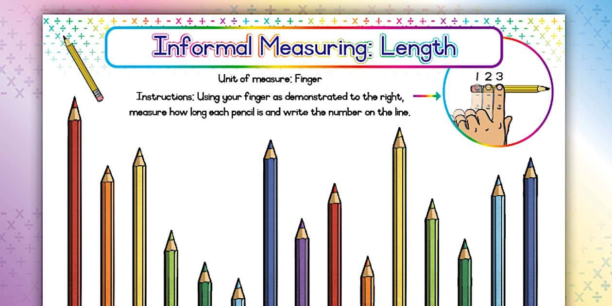 Grade 1 Measurement Informal Measuring Activity with Fingers