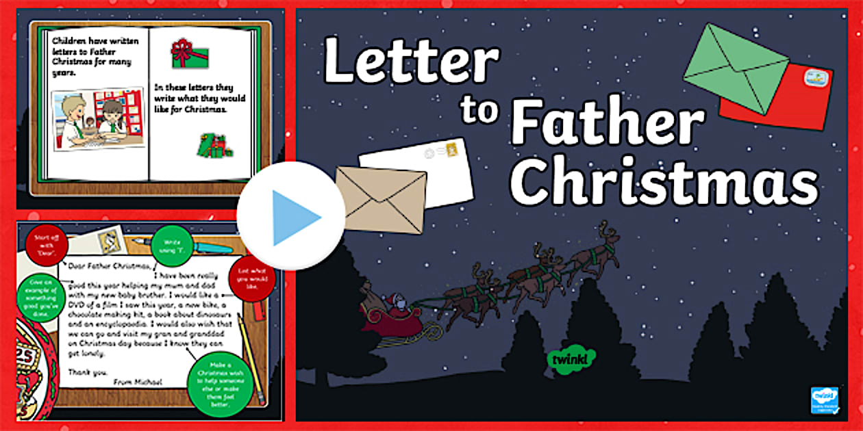 Letter to Father Christmas Task Setter (teacher made)
