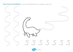 Dinosaur Pencil Control Activity Sheets (teacher made)