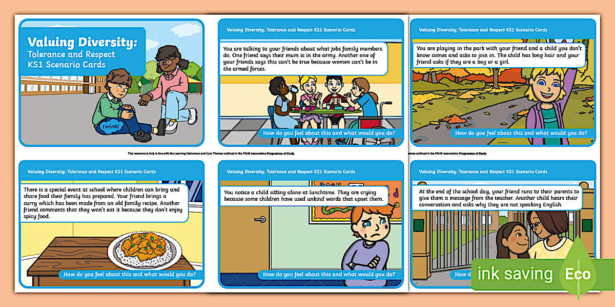 Tolerance in KS1 Cards for Discussion | Twinkl Life - Twinkl