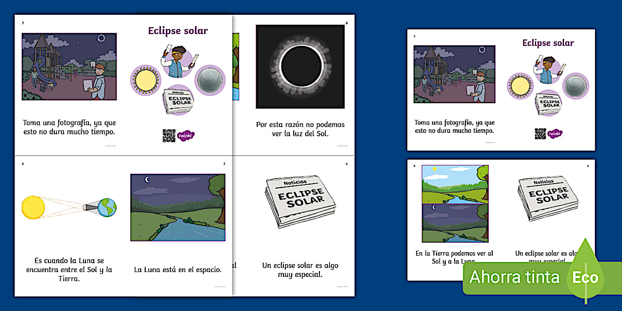 Lectura: Eclipse solar (Hecho por educadores) - Twinkl