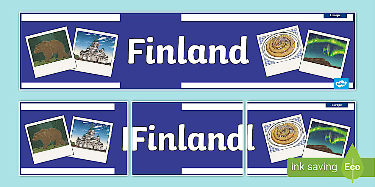 KS2 Finland Display Banner - Geography (teacher made)