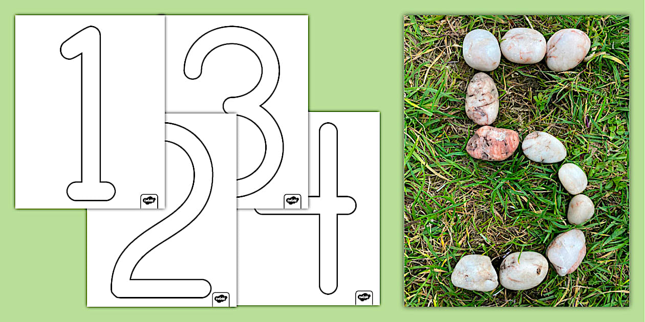 Create Numbers 0-20 With Nature Activity Pack - Math Activity