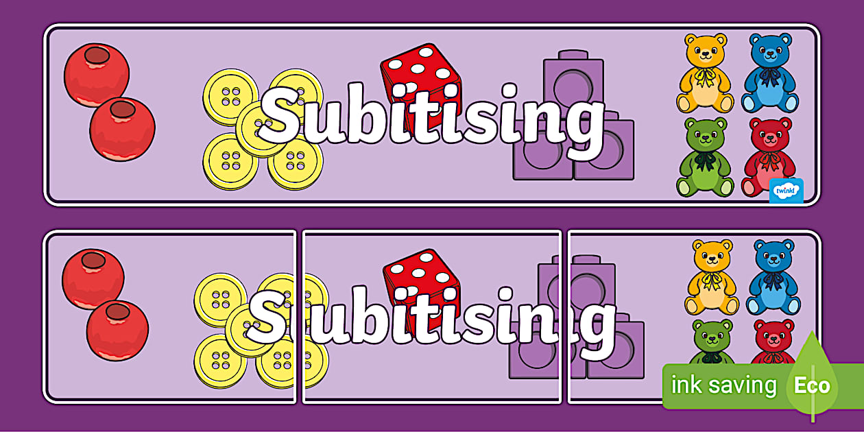 👉 Subitising Display Banner (teacher made) - Twinkl