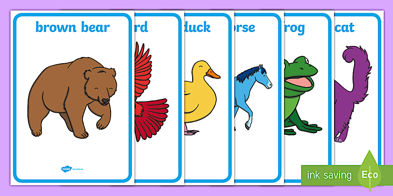 Brown Bear, Brown Bear Pictures to Print | Display Posters