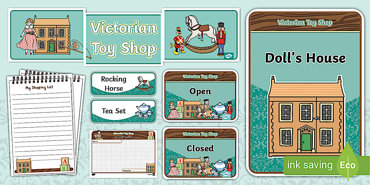 Victorian Toy Shop Role Play Pack