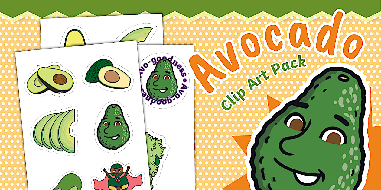Avocado Clip Art Pack