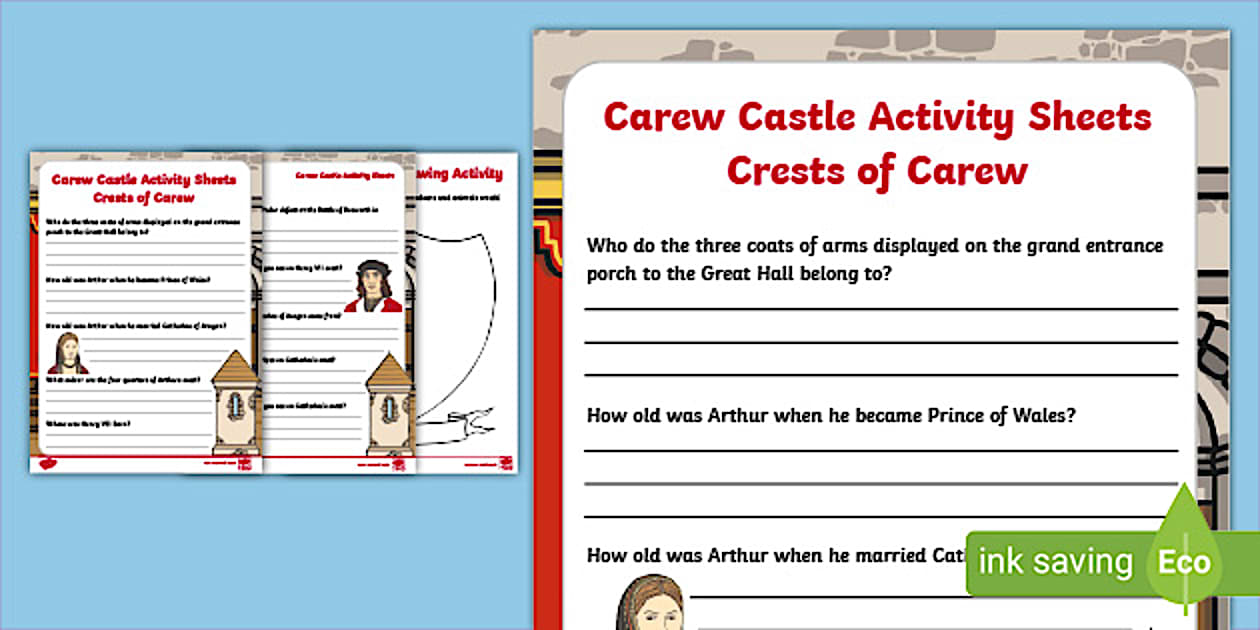 Carew Castle Activity Sheets | Primary Resources | Twinkl