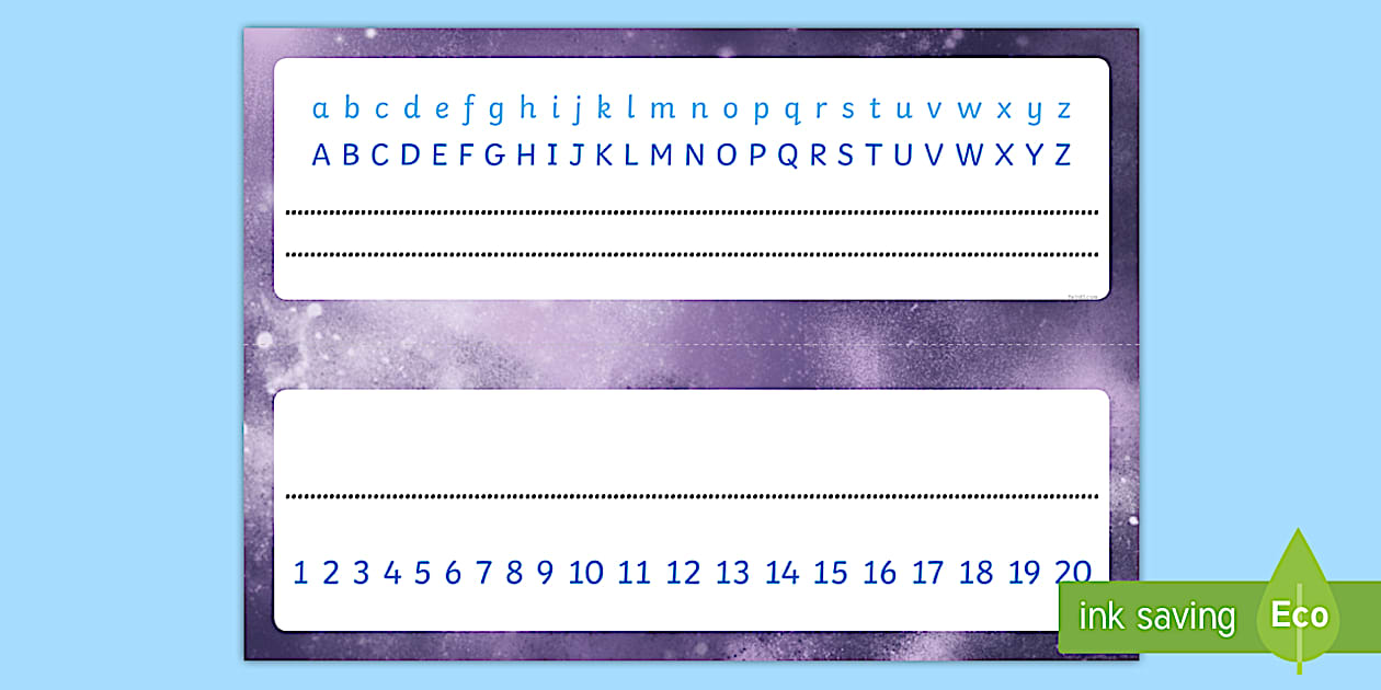 Editable Space Alphabet Placemat (teacher made) - Twinkl