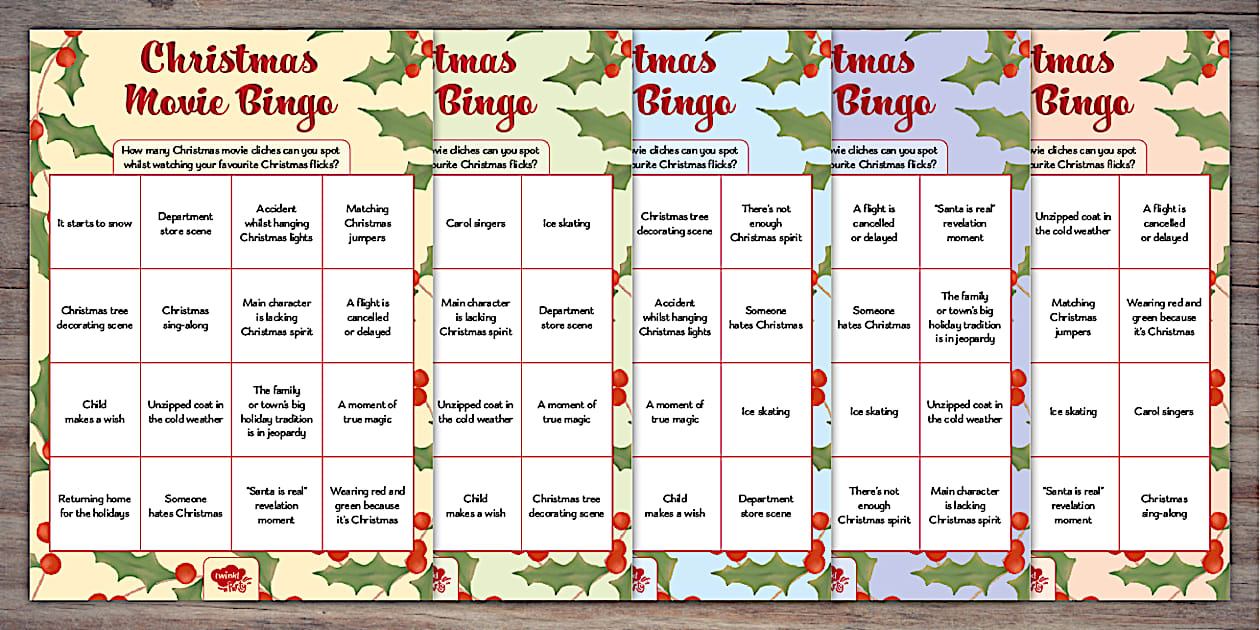 Christmas Movie Bingo Game Printable | Twinkl Party - Twinkl