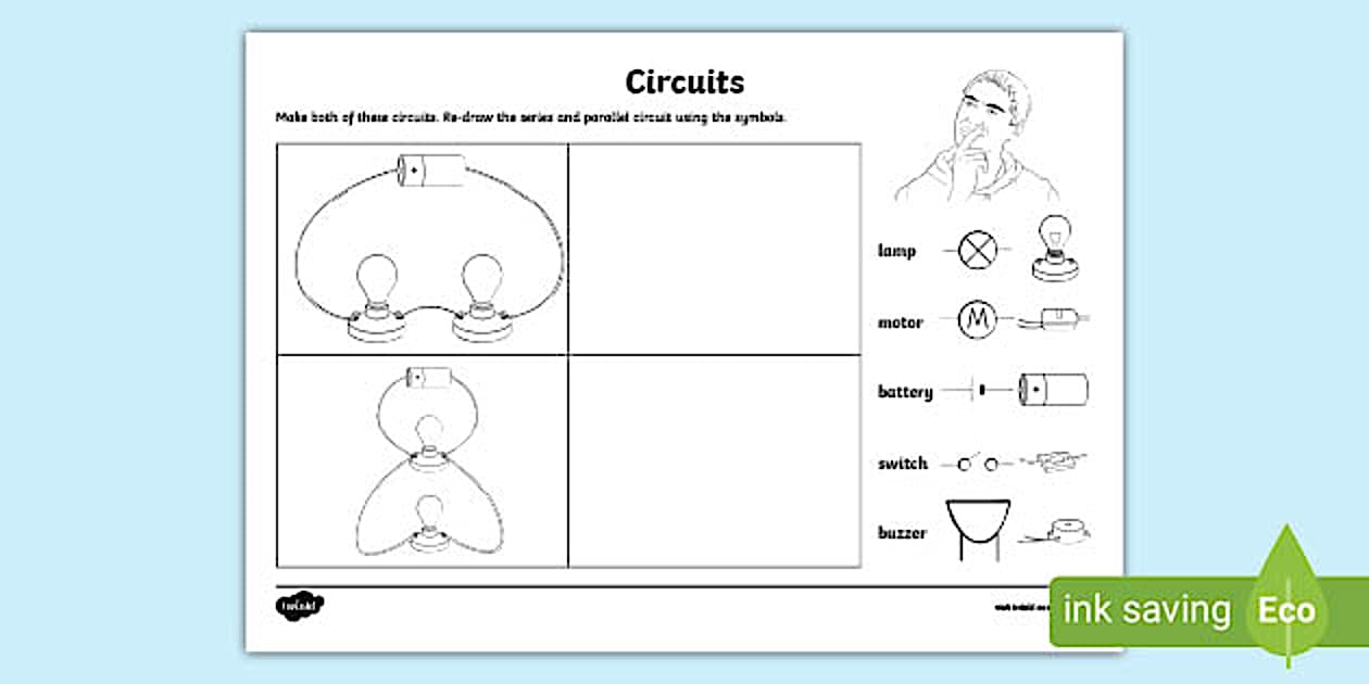 Parallel Circuits Worksheet - KS2 Science (teacher made)